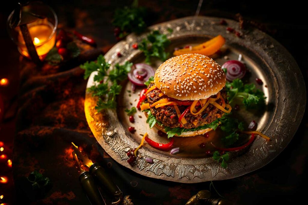 The Chennai Masala Burger - Maison Marmite
